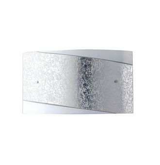 Luce-Ambiente-Design applique Paris in Glass With Silver Leaf Decoration 45x25 Cm