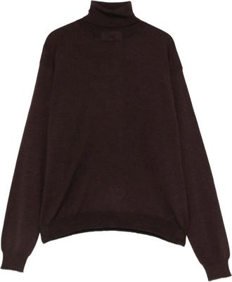 SOLOTRE pull à col roulé - Noir