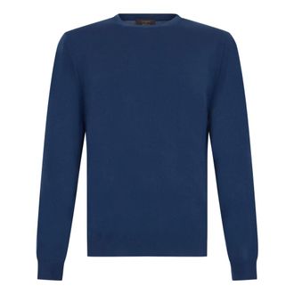 Slowear Slowear - Pull col rond en laine Flexwool - Homme - Pulls - Bleu - Taille: M