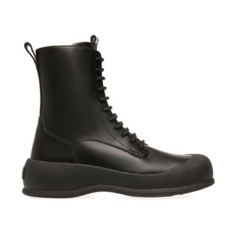 Bally Schwarzer Leder Kn&ouml;chelstiefel - - Shoes - Damen - Schwarzk - 39 EU