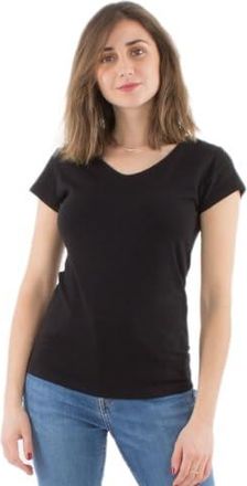 Coline Tee Shirt Basique Manches Courtes - Couleur : Noir - Taille : S