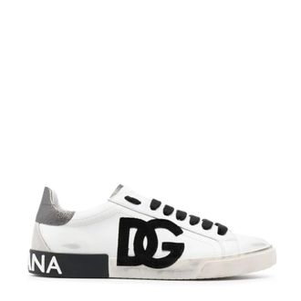 Dolce & Gabbana Homme, Chaussures, Multicolore, Taille: 45 EU Baskets Portofino Vintage