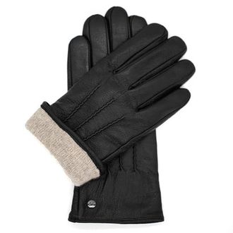 Weikert-Handschuhe Charlie - Gants en cuir nappa pour homme en cuir de ch&egrave;vre avec doublure fine en laine de cachemire et fonction tactile - Gants en cuir pour homme - H