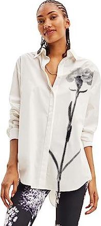 Desigual Cam_Siena Blouse, Blanc, L-XL Femme
