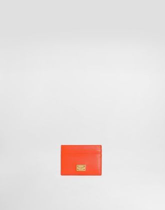 Dolce & Gabbana Portacarte - Frau Geldb&ouml;rsen Und Kleinlederwaren Orange Onesize