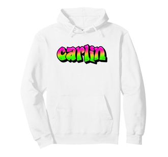 BDAZ Carlin Graffiti Personalisierter Name Gr&uuml;n Rosa Frauen M&auml;dchen Pullover Hoodie