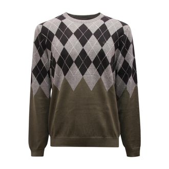 Sun 68 Pullover mit Argyle-Muster - - Knitwear - Herren - Mehrfarbig - XL