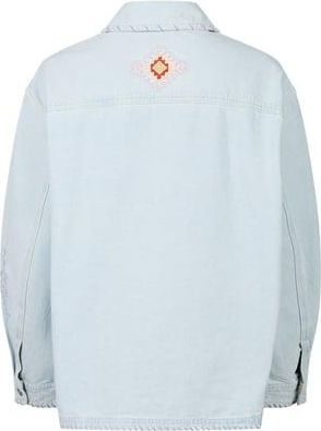 BERENICE Veste en jean brod&eacute;e en coton
