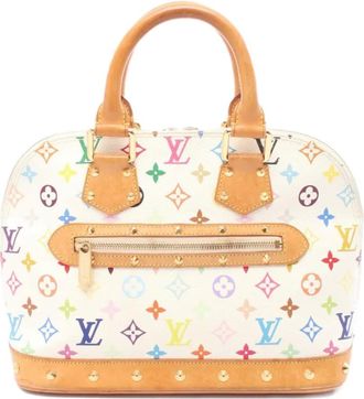 Louis Vuitton x Takashi Murakami sac à main Alma Monogram Bron (2004) - Blanc