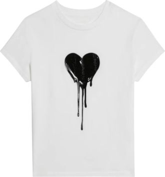 Zadig&Voltaire Femme, Tops, Blanc, Taille: 40 FR Walk T-shirt