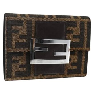 Fendi Portefeuille Pre-owned - Femme - Pre-owned - Brun - Taille: ONE Size
