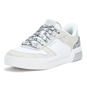 Skechers Womens Jade-Radiant Roar Hands Free Slip-ins Sneaker, Weiß/Silber, 41 EU