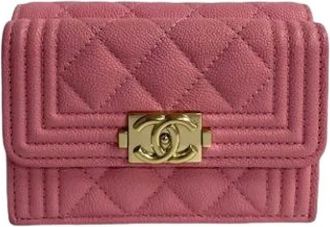 Chanel Portefeuille Pre-owned (tri-fold) - Femme - Pre-owned - Rose - Taille: ONE Size