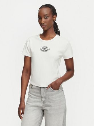 HUGO BOSS T-Shirt Delanor_4 50570857 Wei&szlig; Cropp Fit
