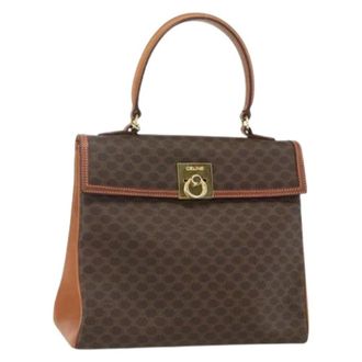 Celine Sac &agrave; main en plastique vintage doccasion - Femme - Pre-owned - Brun - Taille: ONE Size