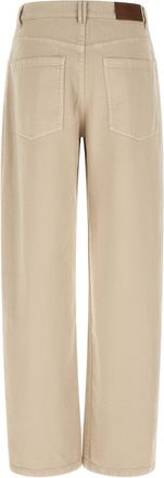 Brunello Cucinelli Womens Beige Cotton Relaxed Fit Jeans Clothing