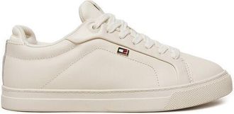 Tommy Hilfiger Sneakers Icon Court Sneaker Flag FW0FW08327 Écru