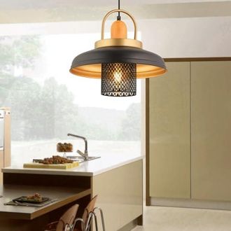 Opviq Elegant Black Chandelier, Adjustable Height 32-132 cm, Metal Body, &Oslash;32 cm, E27 Socket Max 40W, Stylish Lighting for Modern Spaces, IP20 Rated