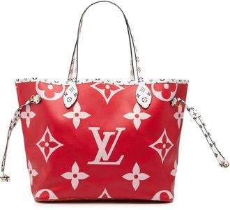 Louis Vuitton Shopper - Monogram Giant Neverfull MM - Gr. unisize - in Rot - f&uuml;r Damen
