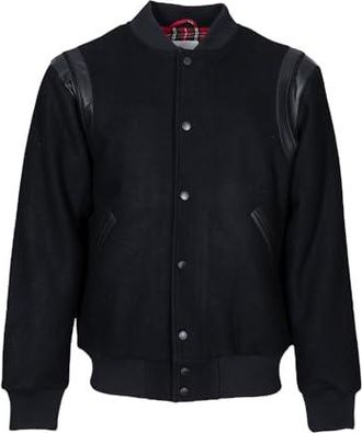 Harrington VESTE TEDDY EN LAINE - TEDDY EN LAINE MATELASS&Eacute; ET DOUBL&eacute; EN TARTAN &Eacute;COSSAIS. - Manteau - Noir - S