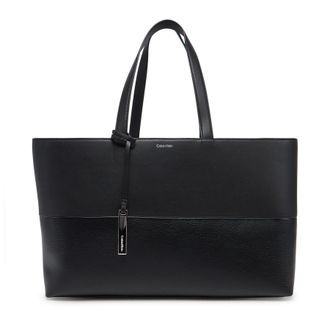 Calvin Klein Handtasche Calvin Klein Ck Mixmedia Medium Shopper K60K613011 Schwarz