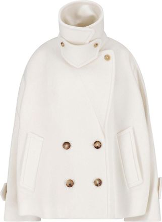 Chlo&eacute; Kurzer Virgin Wool Mantel