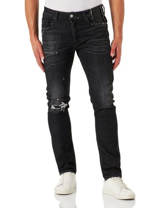 Replay Herren Willbi Maestro Jeans Karotte, 098 Black, 36W / 30L