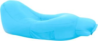 Generic Aufblasbarer Liegesessel f&uuml;r Outdoor-Aktivit&auml;ten wie Strand, Camping Camping - schnell zusammenklappbar, wasserdicht, mit Luftkissen, tragbar (Sky Blu