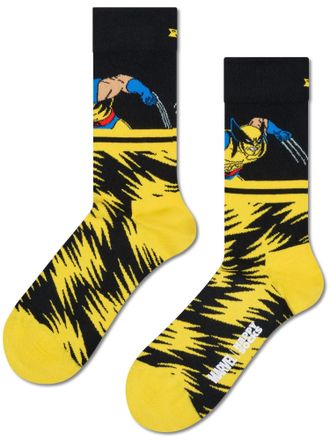 Happy Socks MARVEL X-Men Wolverine Sock (DE/NL/SE/PL, Numerisch, 36, 40, Regular, Regular, Mehrfarbig)