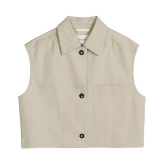 Marc O'Polo Woven Indoor Vest - - Jackets - Damen - Beige - L