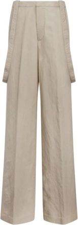 Dondup Femme, Pantalons, Gris, Taille: 40 FR Pantalone Wide Leg Chino