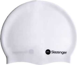 Slazenger Unisex Silicone Schwimmhaube Wei&szlig; One Size