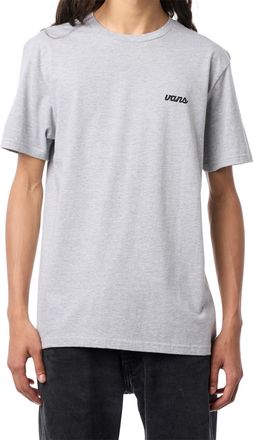 Vans Mens Scripted SS Tee Athletic Heather and Black, XL, Athletic Heather and Black, XL