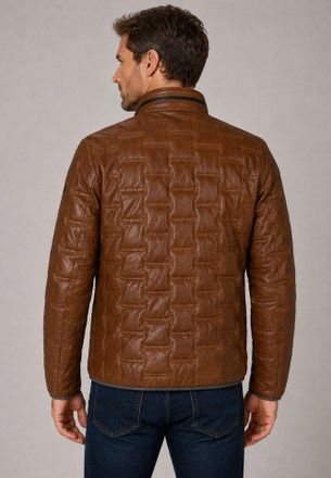 Milestone Lederjacke MSAversa Butterweiches Lammnappa mit Steppoptik & Sorona Wattierung