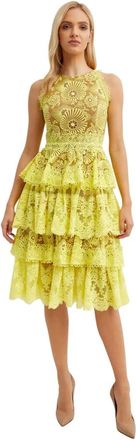 Bronx and Banco Femme, Robes, Jaune, Taille: 36 FR Bridget Midi Dress