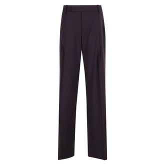 Federica Tosi Weite Hose Aubergine Farbe - - Trousers - Damen - Lila - L