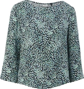 s.Oliver Black Label Damen 2142693 Bluse Langarm, blau 59A4, 42