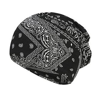 Generic Ensemble chapeau et bavoir &agrave; trois usages pour homme et femme - Casquettes de baseball en noix de cajou, Noir, Taille unique