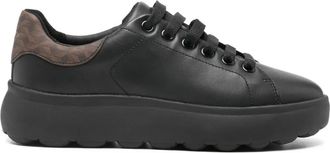 Geox Spherica leather sneakers - Schwarz