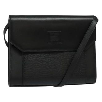 Burberry Pre-owned Leather Shoulder Bag - - Pre-owned - Damen - Schwarzk - ONE SIZE