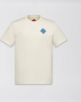 MCM T-Shirt Garden Print WINTER WHITE COTTON