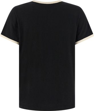 Moncler Flocked Logo T-shirt - Black