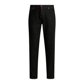 Kiton Stretch Baumwollhose - - Jeans - Herren - Schwarzk - W35