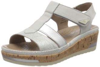 Rohde Damen Riviera T-Spangen Sandalen, Weiß (Offwhite 01)