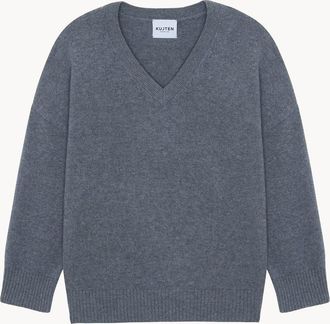 Kujten Pull cachemire col V oversize, 4 fils - Pull Mathilda