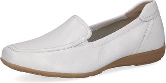 Caprice Damen Slipper aus Leder Elegant, Wei&szlig; (White Deer), 36 EU