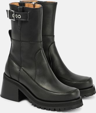 Ganni Ankle Boots aus Lederimitat