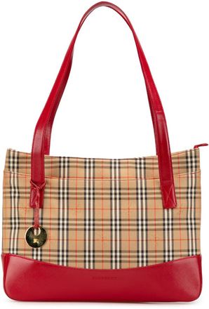 Burberry Shopper - Haymarket Check Canvas Tote - Gr. unisize - in Braun - f&uuml;r Damen