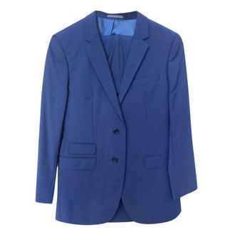 Tommy Hilfiger Blue Mens Single Breasted Suit