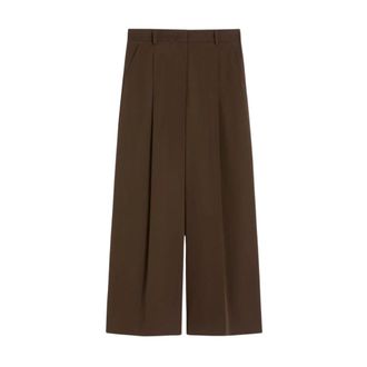 Max Mara Femme, Pantalons, Brun, Taille: 40 FR Bellico Wide Pantalons